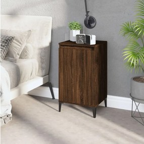 Noční stolek hnědý dub 40 x 35 x 70 cm kompozitní dřevo