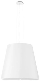 Bílé závěsné svítidlo se skleněným stínidlem ø 50 cm Tresco – Nice Lamps