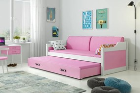 Dětská postel Eduard s přistýlkou - růžová