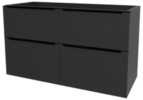 Mereo Mereo, Mailo, koupelnová skříňka 121 cm, černé madlo, Multidecor, CN593SBCIPM