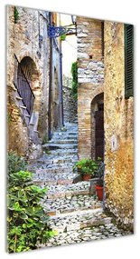 Wallmuralia Vertikální Fotoobraz na skle Italské uličky 50x100