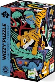 DJECO Puzzle Tygr s 3D brýlemi / 50 dílků / 3D efekt