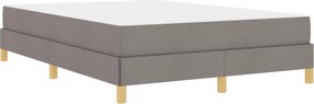 Postel s boxspringem Taupe 140 x 200 cm textil 3398574