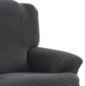 Super strečové potahy NIAGARA antracitová židle s opěradlem 2 ks (40 x 40 x 55 cm)