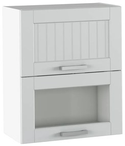 Horní kuchyňská skříňka Janne Typ 8 (světle šedá + bílá). 1021194