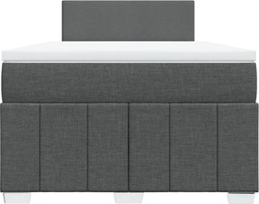 Box spring postel s matrací tmavě šedá 120x200 cm textil 3289329