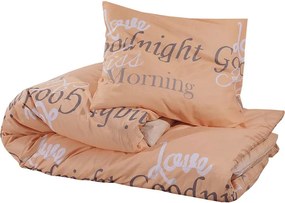 Sada ložního prádla růžová 200 x 200 cm bavlna 136508