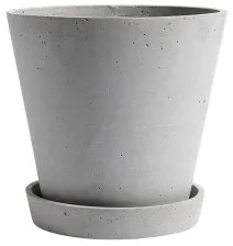 Květináč Flowerpot s podmiskou Grey XL HAY