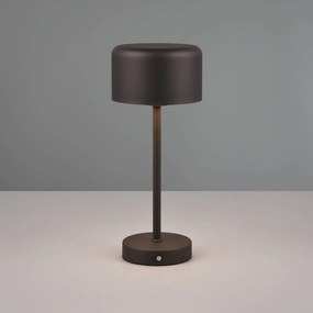 LED stolní lampa Jeff s baterií, RGBW, matná černá