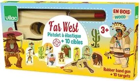 Vilac Dřevěná western pistole s terči / od 3 let