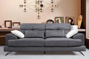 Designová sedačka Heimana 185 cm antracitová