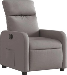 Elektrické polohovací křeslo taupe textil 3206688