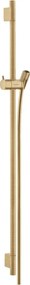 Hansgrohe Unica, S Puro sprchová tyč 900 mm se sprchovou hadicí Isiflex 1600 mm, kartáčovaný bronz, HAN-28631140