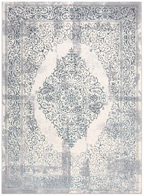 Dywany Łuszczów Kusový koberec Core W7161 Vintage rosette blue/cream and grey - 180x270 cm