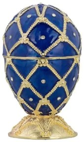 SANKT PETERSBURG TREASURE EGG COBALT