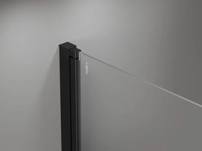 Mexen Mist-B sprchové dveře otevírací 60 cm, transparentní, černé - 8A2-060-000-70-00