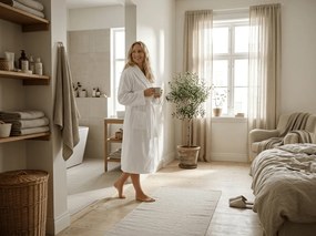 Froté župan Deluxe bílý Velikost: XXXL
