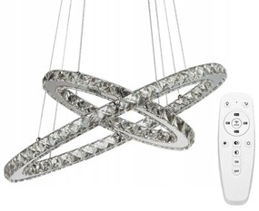 Toolight - LED stropní svítidlo + dálkové ovládání APP418-CP, chromová, OSW-65016