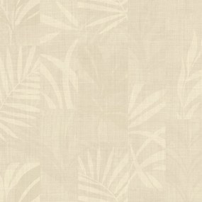 Luxusní béžová vliesová tapeta s listy,  Z18915, Trussardi 7, Zambaiti Parati