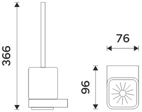 Nimco Toaletní WC kartáč NK 30094KN-26