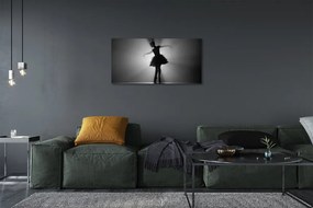 Obrazy na plátně Baletka šedé pozadí 120x60 cm