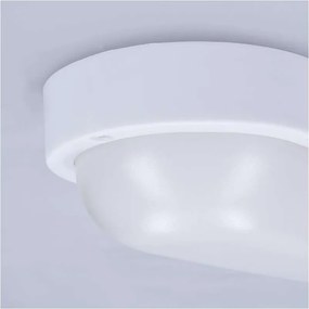 LED venkovní světlo WO744 - ovál 21 x 10,4 cm, bílá