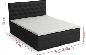 Casarredo - Komfort nábytek Čalouněná postel ANTONIO BOX 180x200, s úložným prostorem, Madryt 9354