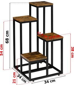 Stojan na květiny MOGREN RUSTIC černý