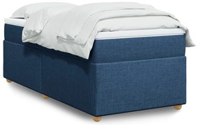 Box spring postel s matrací modrá 80x200 cm textil 3285337