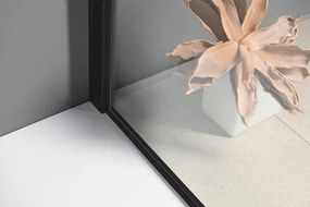 Polysan Polysan, MODULAR SHOWER BLACK stěna pro instalaci na zeď, jednodílná, 800 mm, MS1-80B