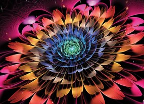 Malvis ® Tapeta Abstraktní květina Vel. (šířka x výška): 360 x 260 cm