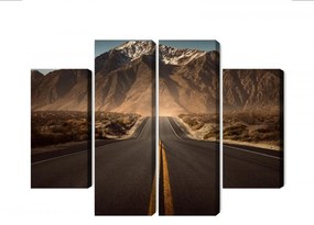 Vícedílný obraz Cesta Do Hor 3D Nedostatek Nedostatek Přírodní plátno 160x120