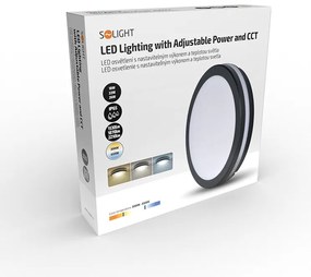 Solight LED osvětlení s nastavitelným výkonem a teplotou světla, 18/22/26W, max. 2210lm, 3CCT, IP65, 30cm