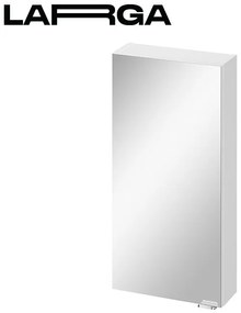Cersanit Larga, závěsná zrcadlová skříňka 80x40x16 cm, bílá lesklá, S932-014
