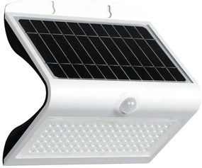 Exteriérové ​​solární nástěnné LED svítidlo Butterfly, 1x LED 6,8w, bílá, pohybový senzor