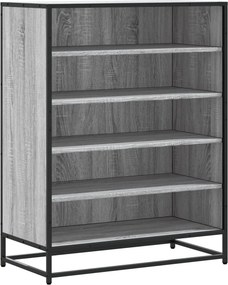 Botník šedý sonoma 75 x 38 x 97,5 cm kompozitní dřevo a kov 3300873