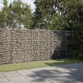 Gabionový koš s víkem 300 x 100 x 150 cm pozinkované železo 3295215