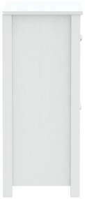 Koupelnová skříňka BERG bílá 69,5x34x80 cm masivní borové dřevo - Default Title