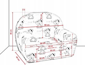 Dětské křesílko LINCOLN -  starorůžové