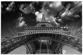 Obraz na plátně - Eiffelova věž - pohled zezdola 135ČA (60x40 cm)