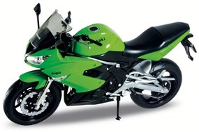 Welly Motocykl Kawasaki Ninja 650R 1:10 zelený