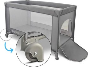 Dětská cestovní postýlka Milly Mally Mirage v přenosné tašce grey