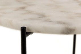 ACTONA Kulatý odkládací stolek AVILA světlý ⌀42 cm