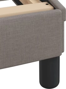 Postel s matrací Hvar taupe 120 x 200 cm textil 3208524