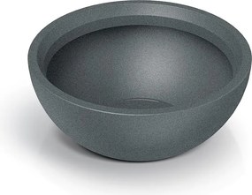Plastový květináč MOLIOS BOWLS granitově šedý