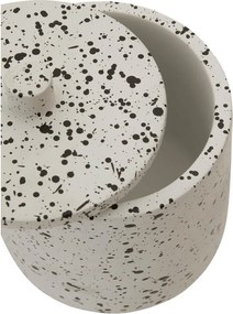 Krémový betonový koupelnový organizér na vatové tampony Mozie – Premier Housewares