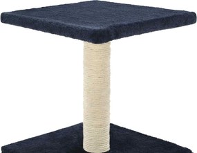 Škrabadlo pro kočky se sisalovými sloupky 55 cm tmavě modré 170541