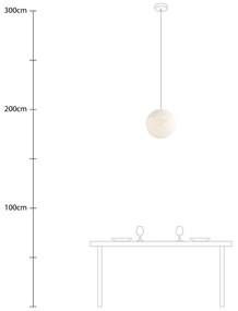 creative cables Závěsná lampa se stínidlem koule z PE vlákna, polyester Barva: Olivově zelená, Průměr: L - Ø 42 Cm