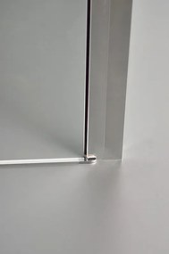 ARTTEC Sprchový kout nástěnný jednokřídlý MOON B 25 čiré sklo 95 - 100 x 86,5 - 88 x 195 cm XMOO0108