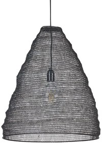 Kovová závěsná lampa černá PARBATI Beliani